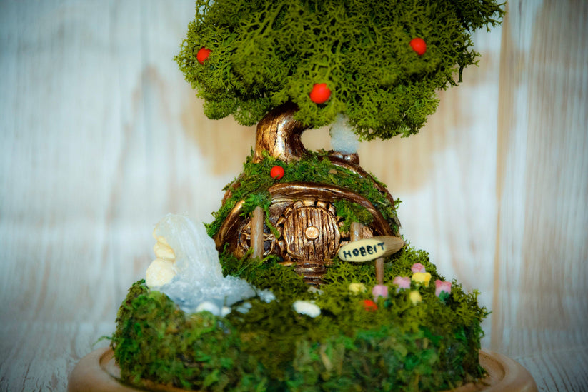 Hobbit Table lamp | Glass Cloche lamp | Lord of The Rings lamp ...