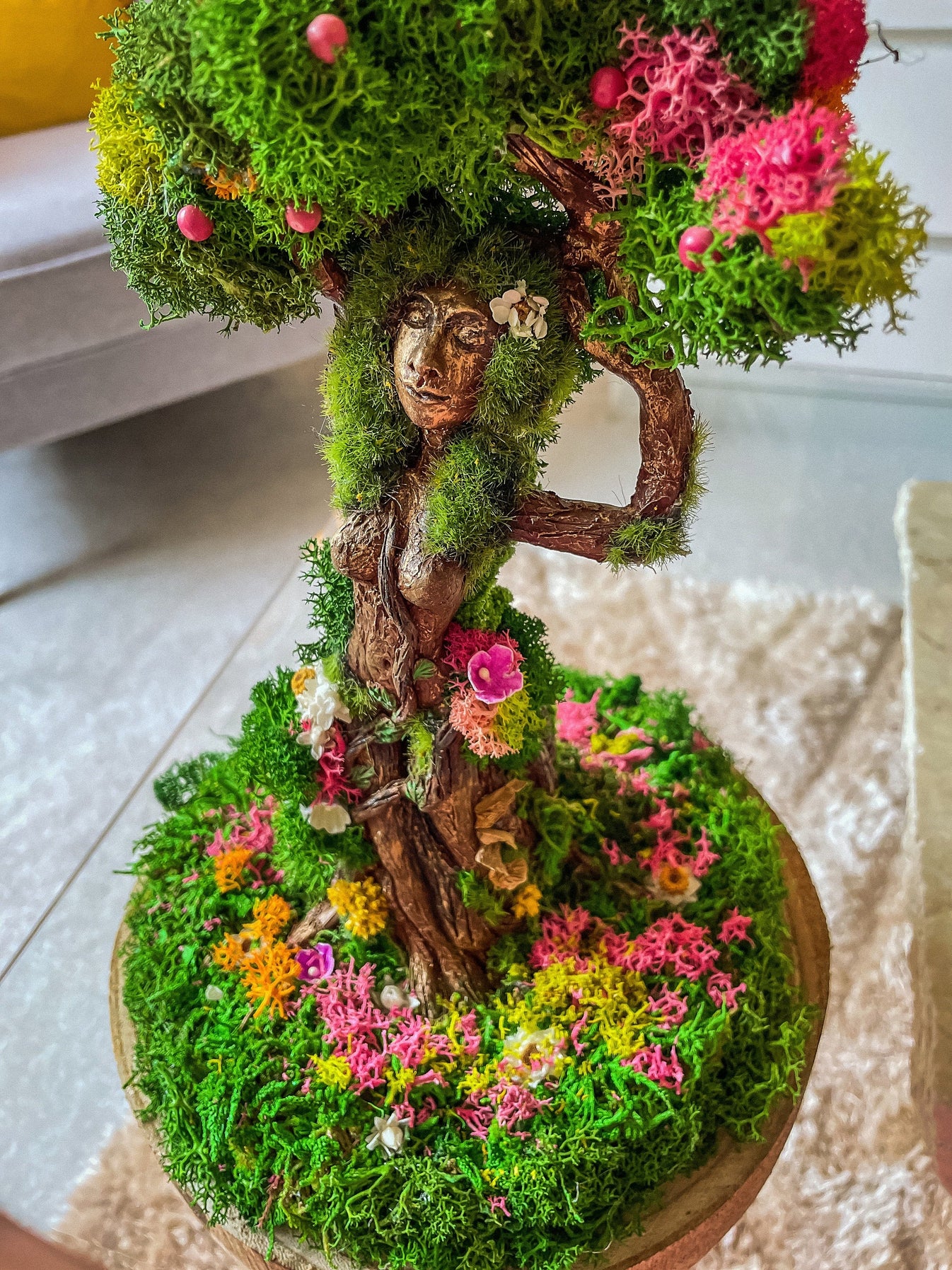 Mother Earth Terrarium – Gaia Tree Goddess in Glass Dome ...